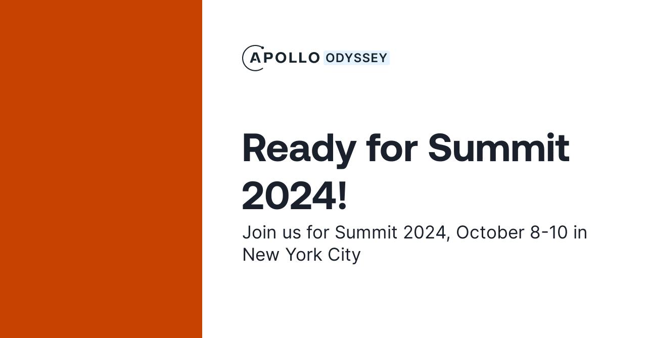 Ready for Summit 2024! - GraphQL Tutorials Ready for Summit 2024! - GraphQL Tutorials